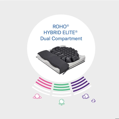 ROHO® HYBRID ELITE® Dual Compartment Cushion